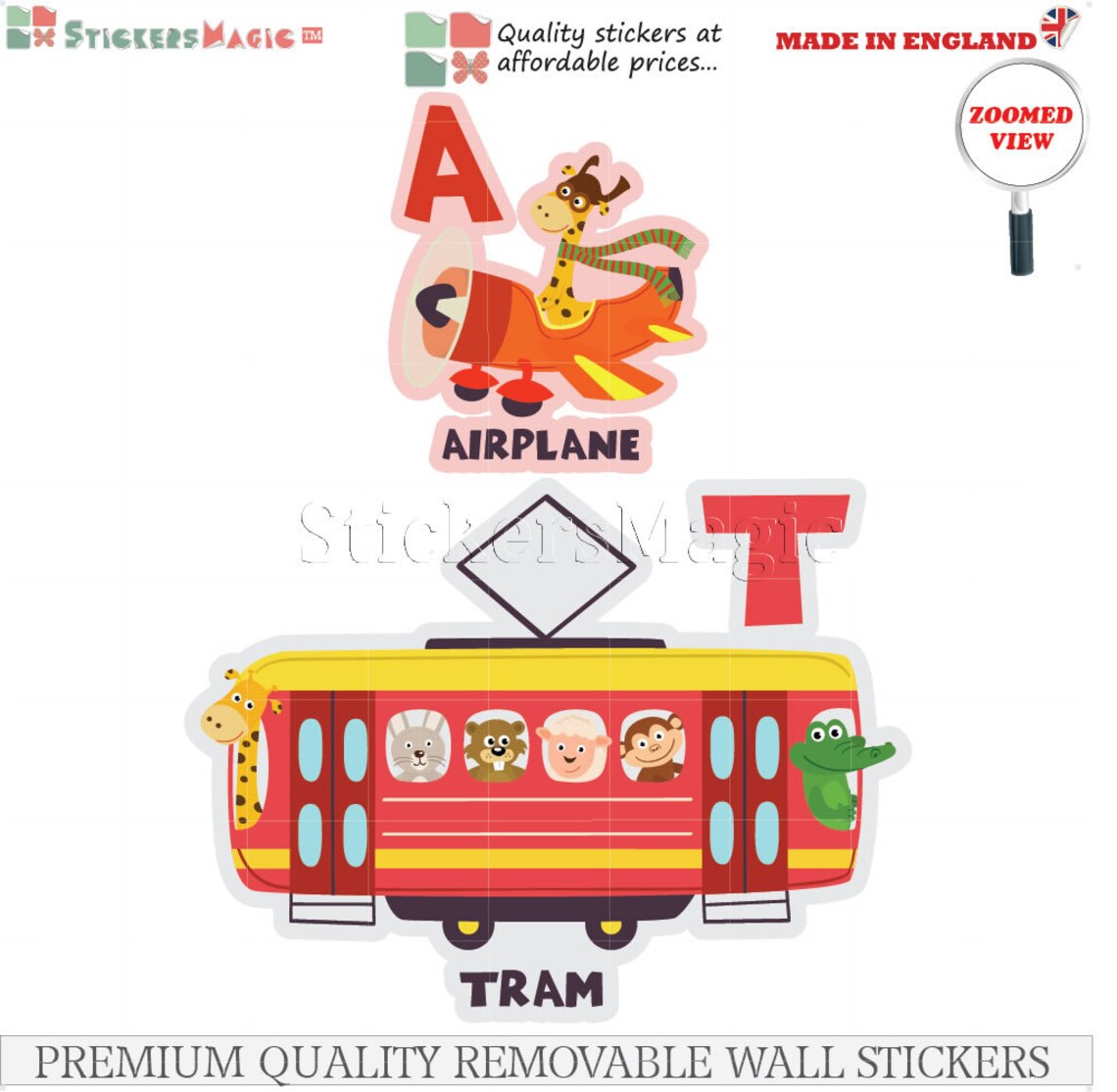 Alphabet Wall Stickers Letters, ABC Wall Decals Kids, Toddler Nursery ...