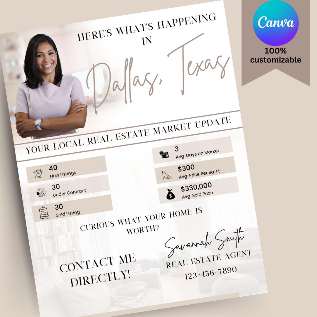 Real Estate Market Update Flyer Bundle | Real Estate Flyer | Market ...