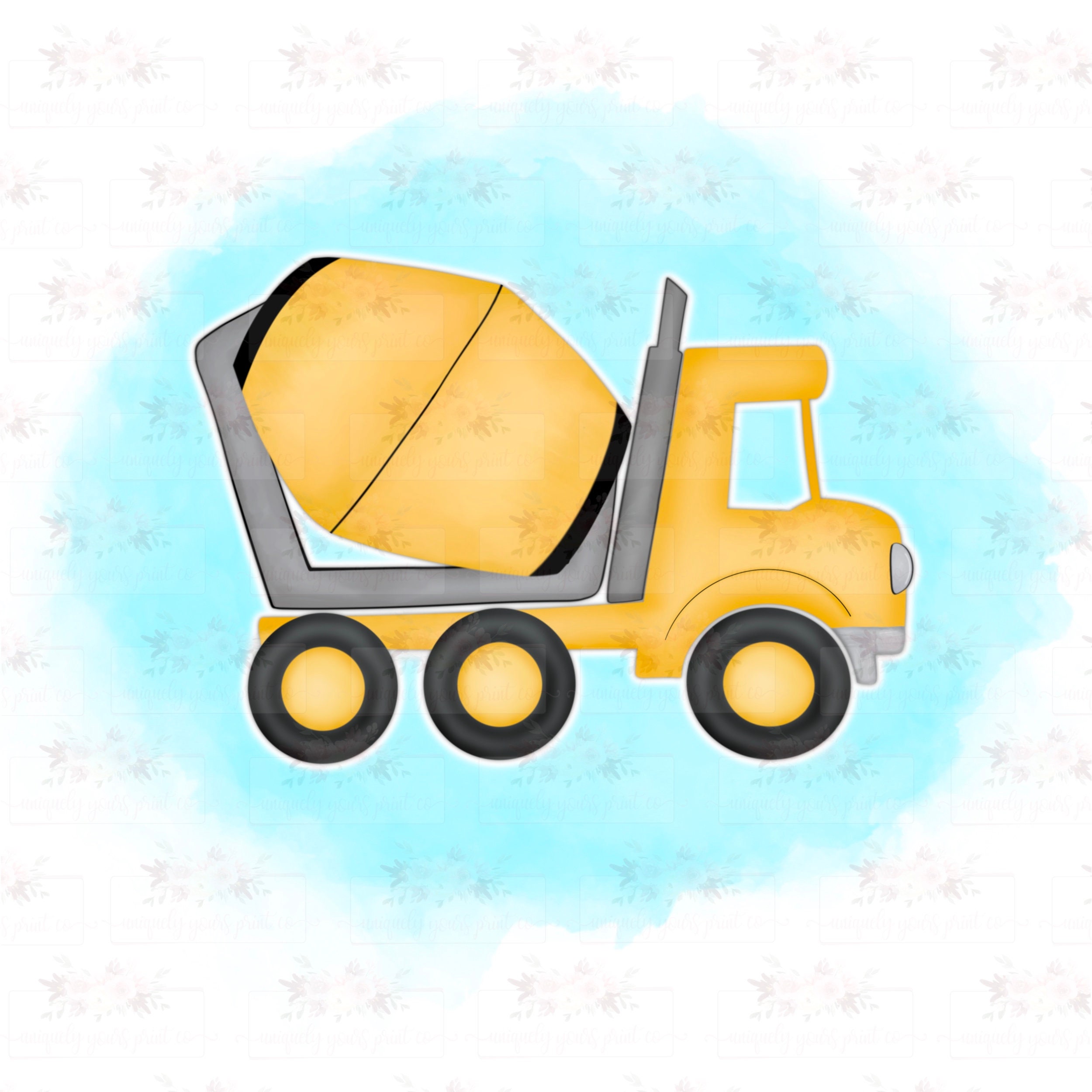 Cement Mixer Clipart