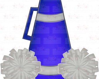 Megaphone and Poms - Etsy