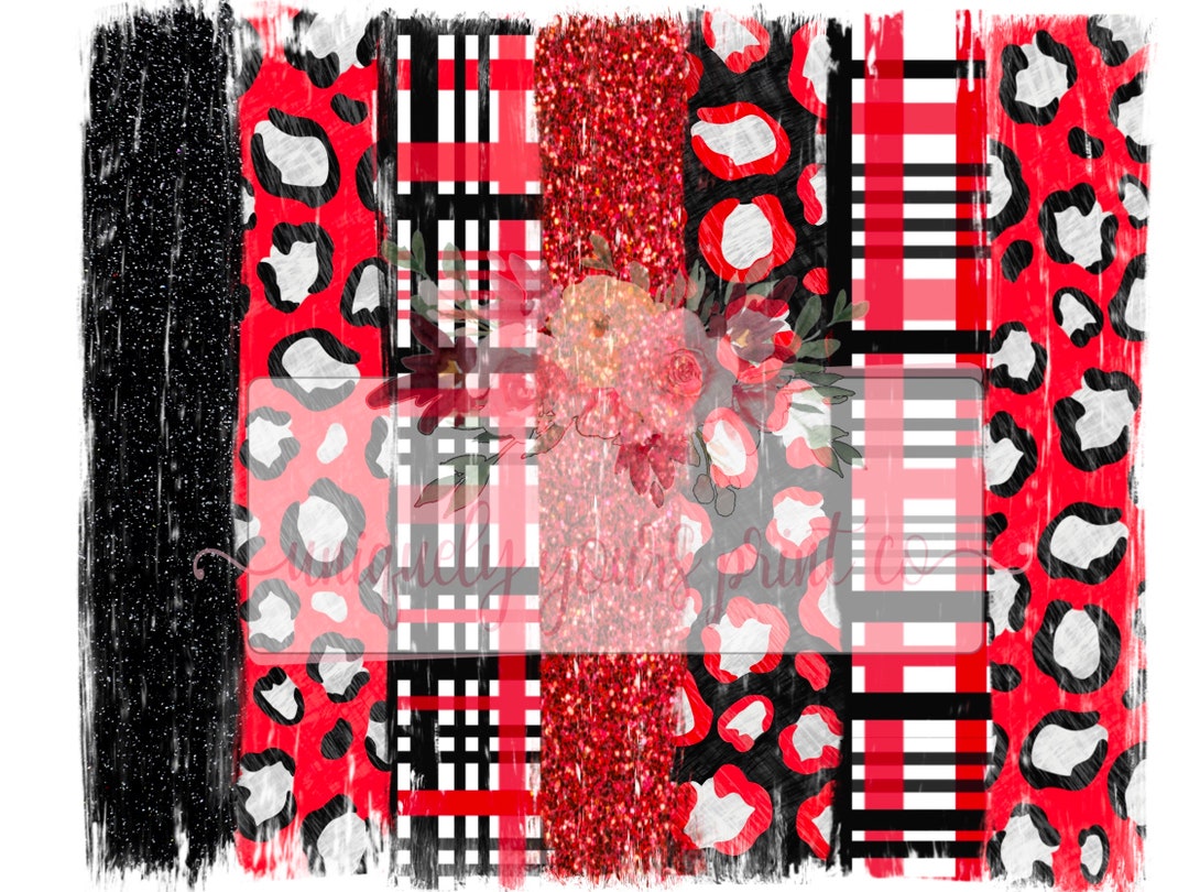 Black & Red Brushstroke PNG | Instant Download | Sublimation | School ...