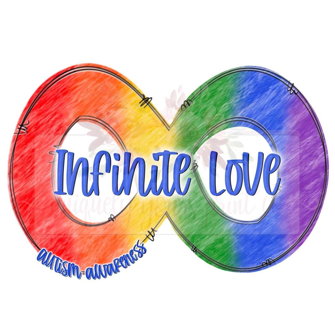 Autism Awareness | Rainbow Infinity Symbol | Infinite Love |digital ...