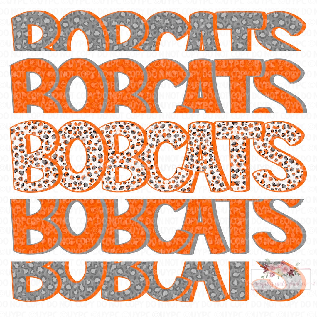 Bobcats Digital Design | Hand Drawn | Mascot Printable Stack | School ...