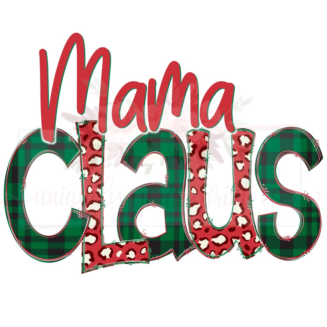 Mama Claus PNG | Christmas| Printable Design | Digital Download | PNG ...
