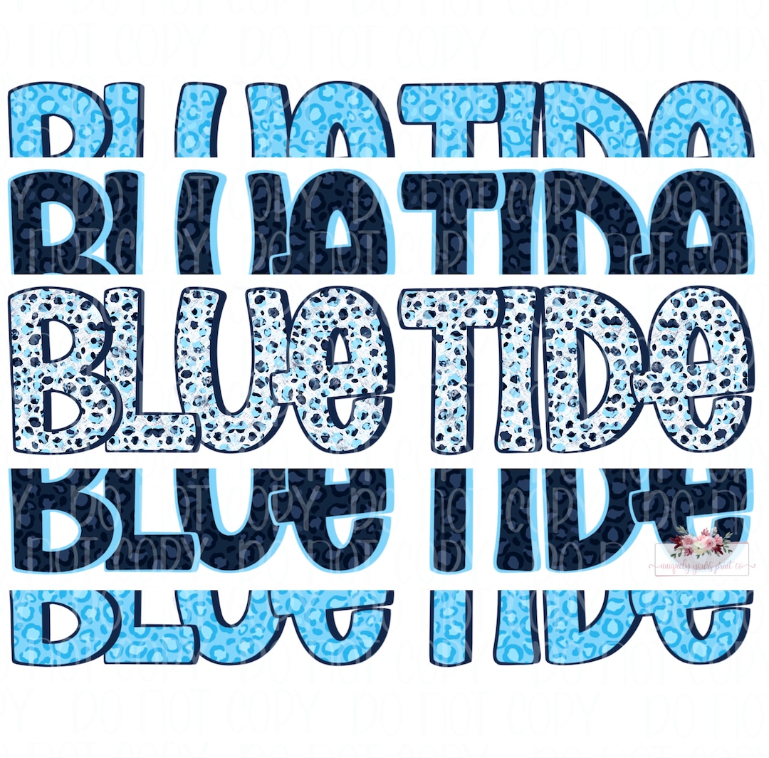 Blue Tide Stacked Digital Design Download | Navy and Columbia Blue ...