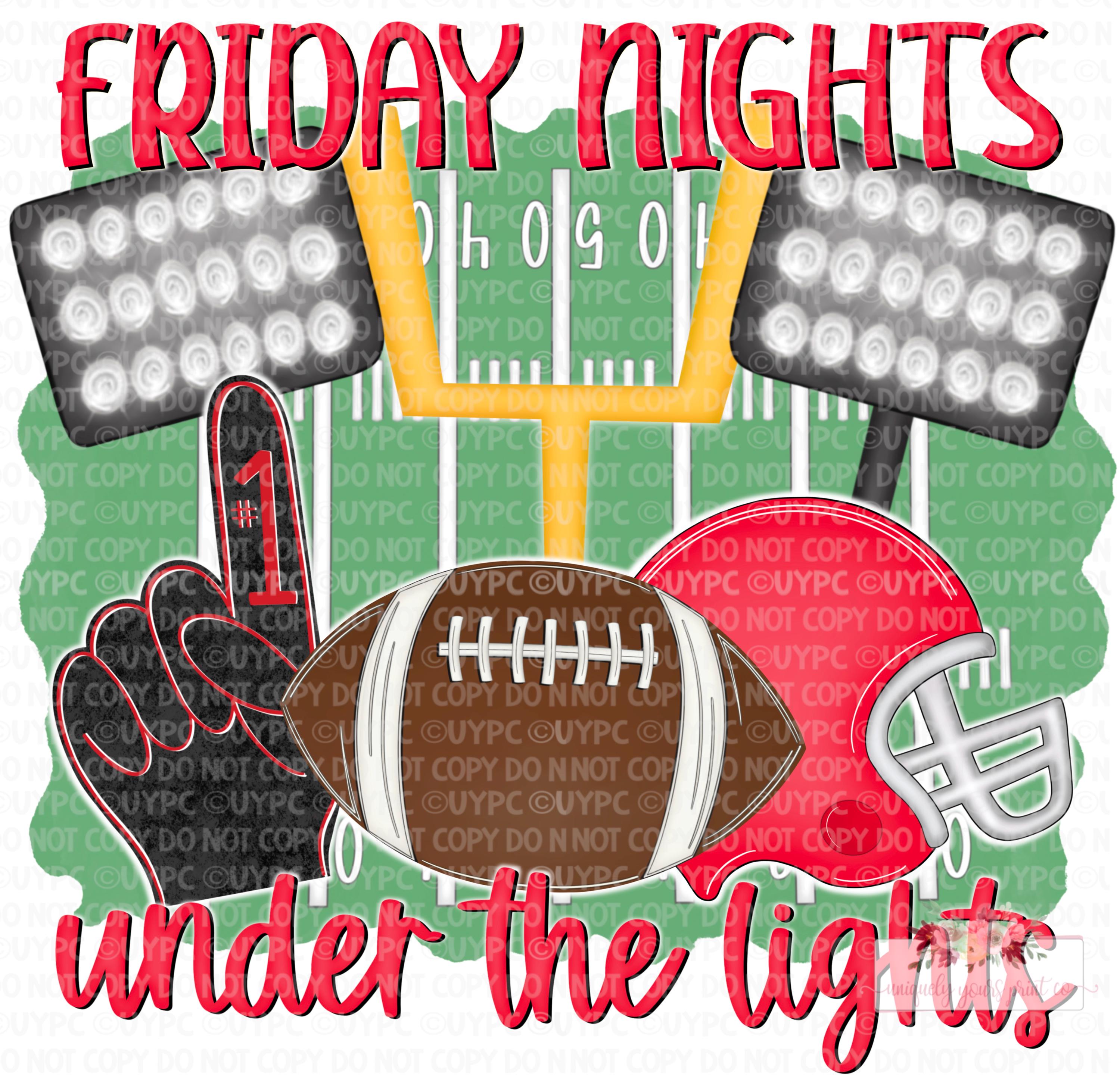 Red & Black Football Field PNG: Hand-drawn Sublimation Design (digital ...