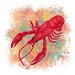 Crawfish Digital Art Download | Watercolor Crawfish | Digital Print ...