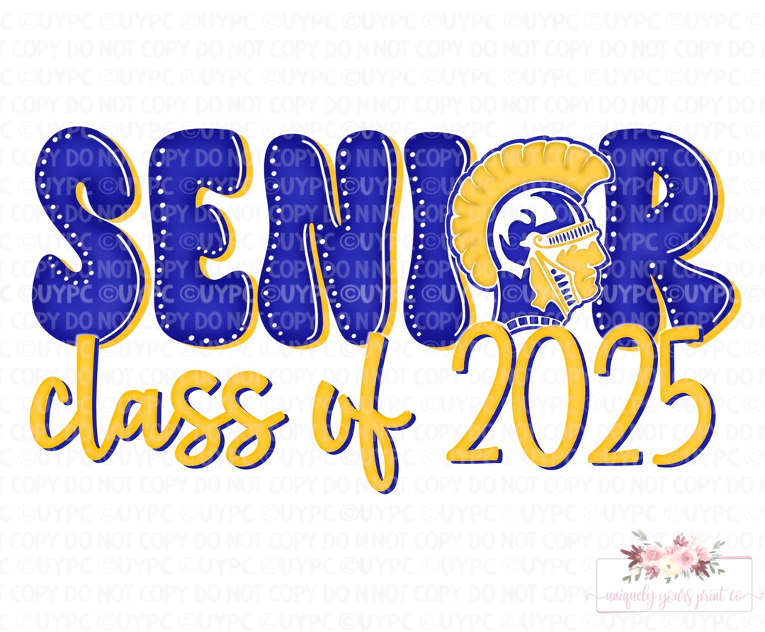 Royal Blue & Yellow Gold Raiders Mascot Senior Digital Design | Class ...