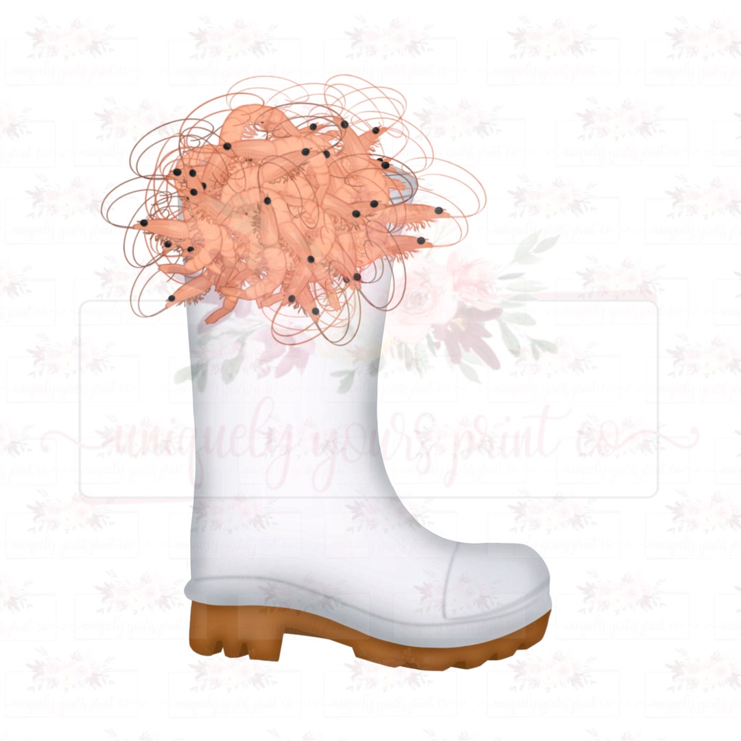 Shrimp Boot PNG | Louisiana Cajun Design (digital Download) - Etsy