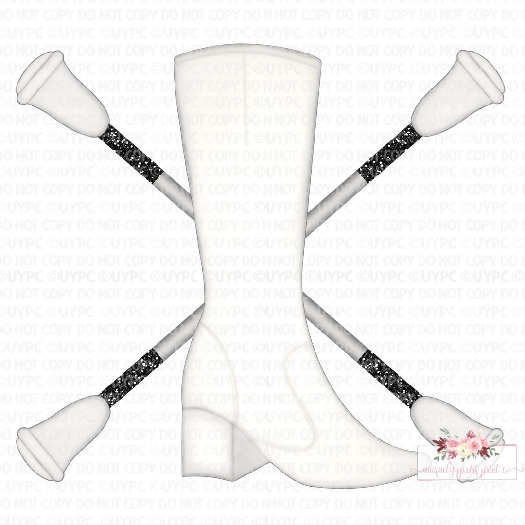 Majorette Digital Design | Black Glitter Cross Batons and Marching ...