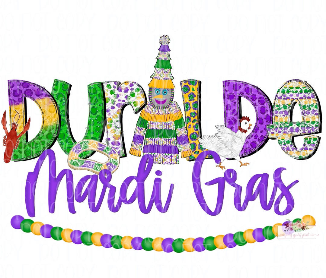 Duralde Mardi Gras Digital Design | Courir De Mardi Gras | Cajun Mardi ...