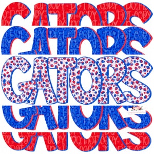 Gators Digital Design | Gators Mascot | Stacked Cheetah Tie Dye ...