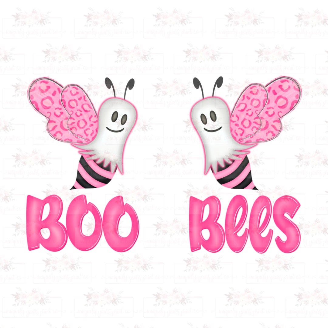 Boo Bees | Breast Cancer Awareness PNG | Sublimation | Digital Design ...