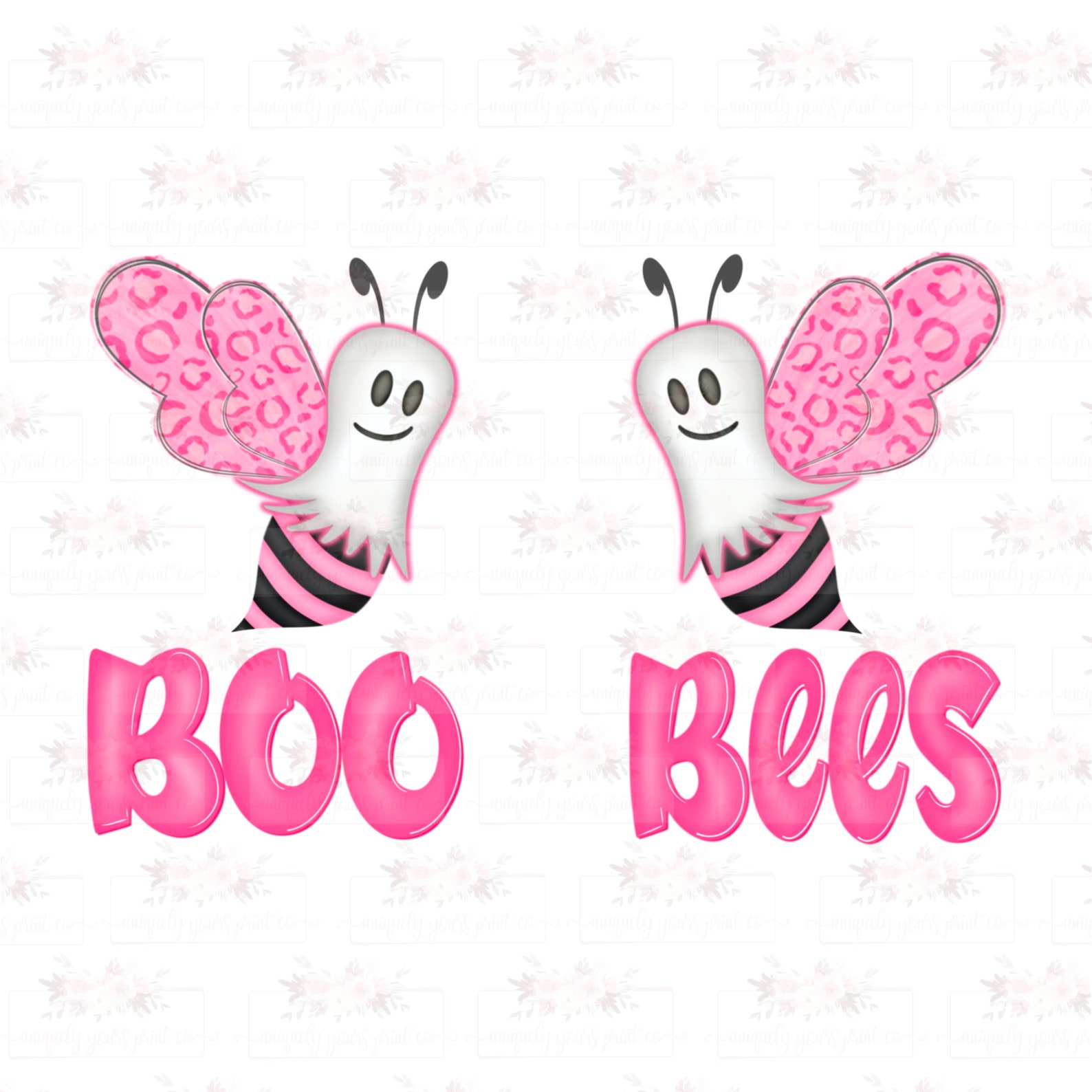 Boo Bees Breast Cancer Awareness PNG Sublimation Digital - Etsy