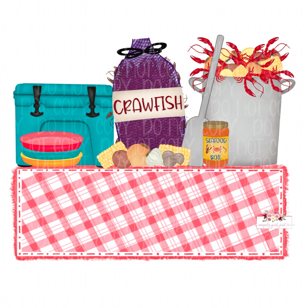 Crawfish Boil Digital Art Download | Crawfish Design | Digital Print ...