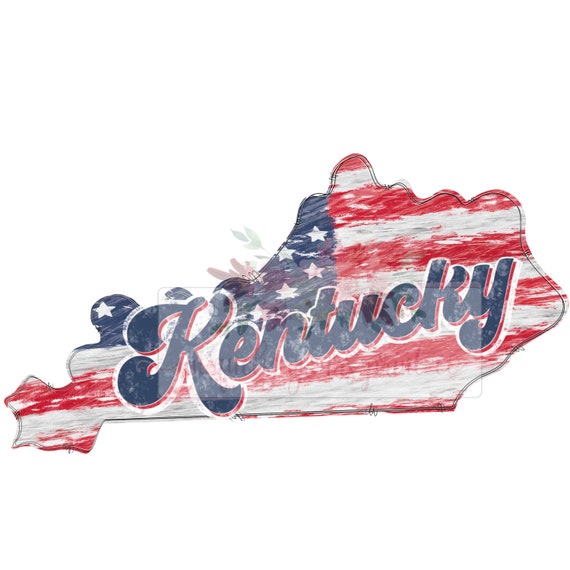 Kentucky State Retro Patriotic Vintage Hand Drawn Doodle - Etsy