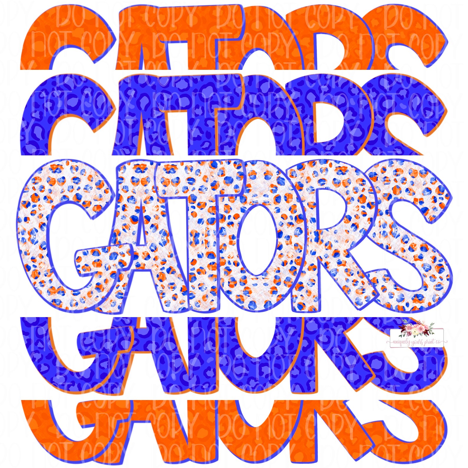 Gators Mascot Digital Design | Northside NHS Gators | Stacked Cheetah ...