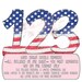 US Flag Patterned Number Set Hand Drawn Printable PNG Sublimation ...