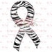 Zebra CVID Awareness Ribbon L Digital Design | Instant Download | PNG ...
