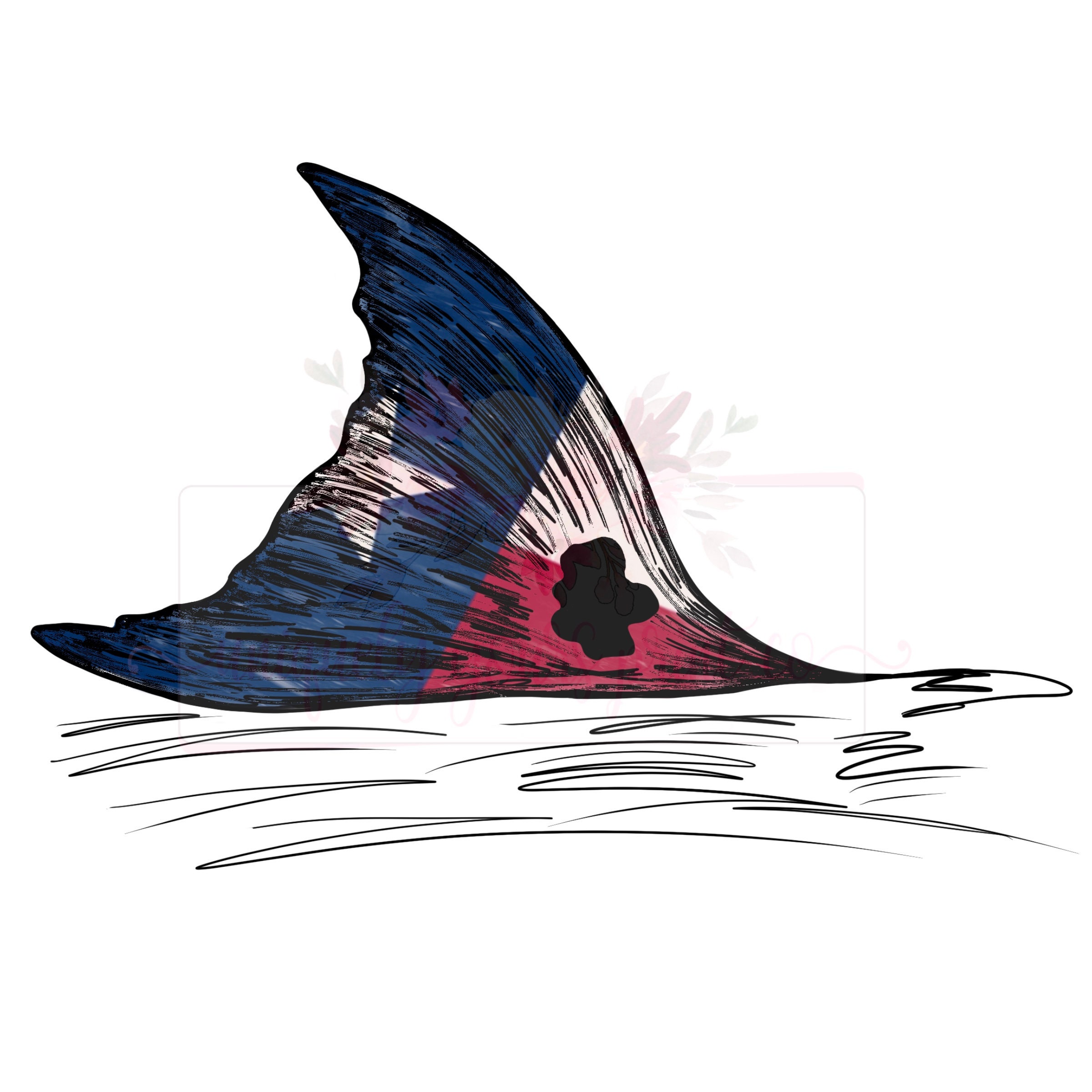 Watercolor Redfish Red Drum Texas Flag Hand Drawn - Etsy