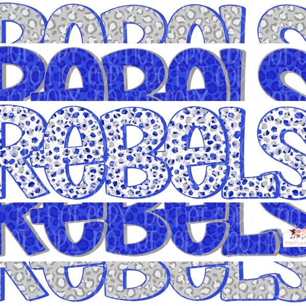 Blue and Gray Rebels - Etsy