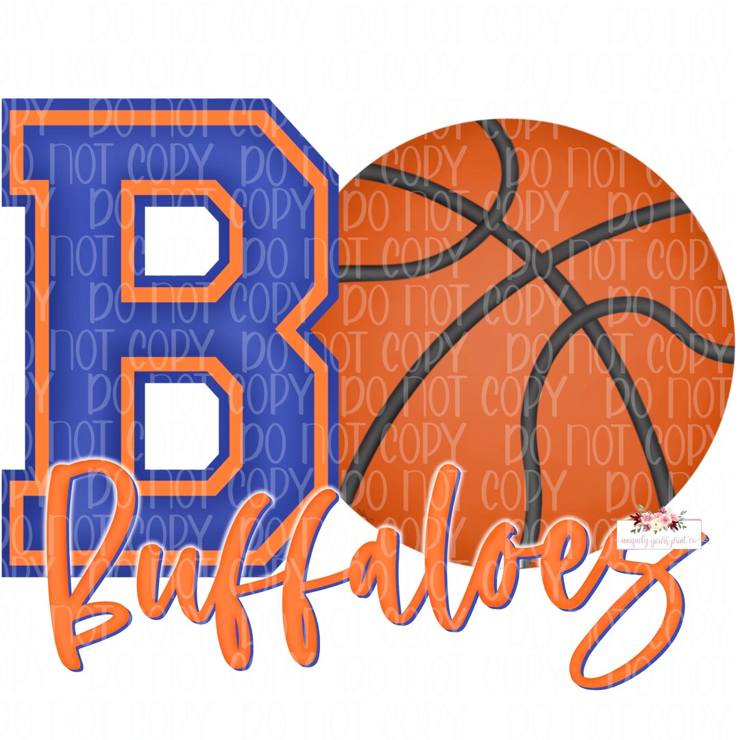 Buffaloes Basketball Digital Design | Royal Blue and Orange | Varsity B ...