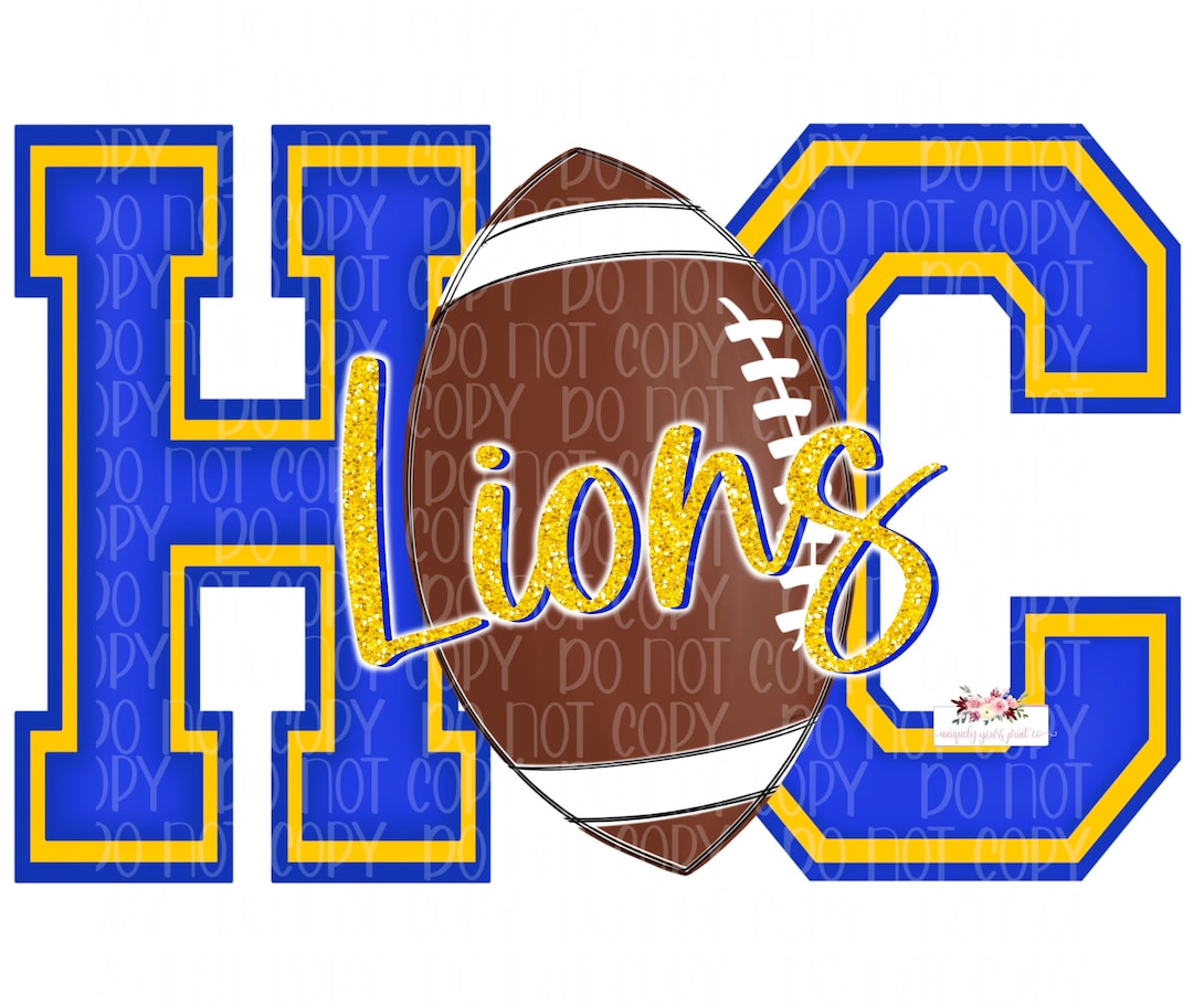 Varsity HC Football Digital Design Houston County Football Blue and ...