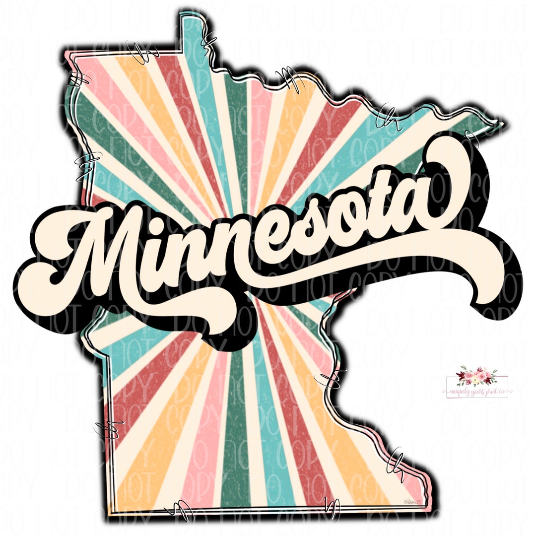 Minnesota State Digital Design Download | Retro Boho Starburst Pattern ...