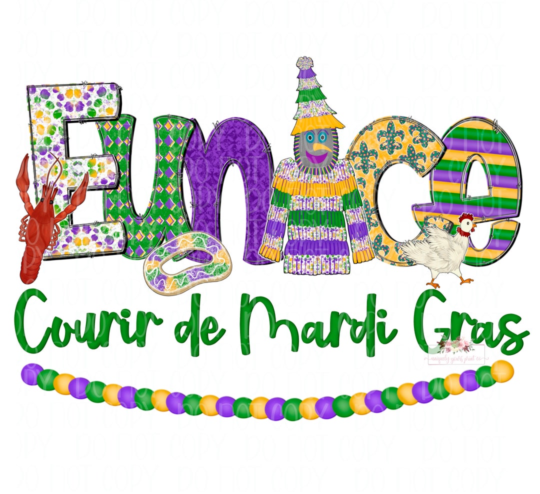 Eunice Courir De Mardi Gras PNG | Louisiana Cajun Design (digital ...