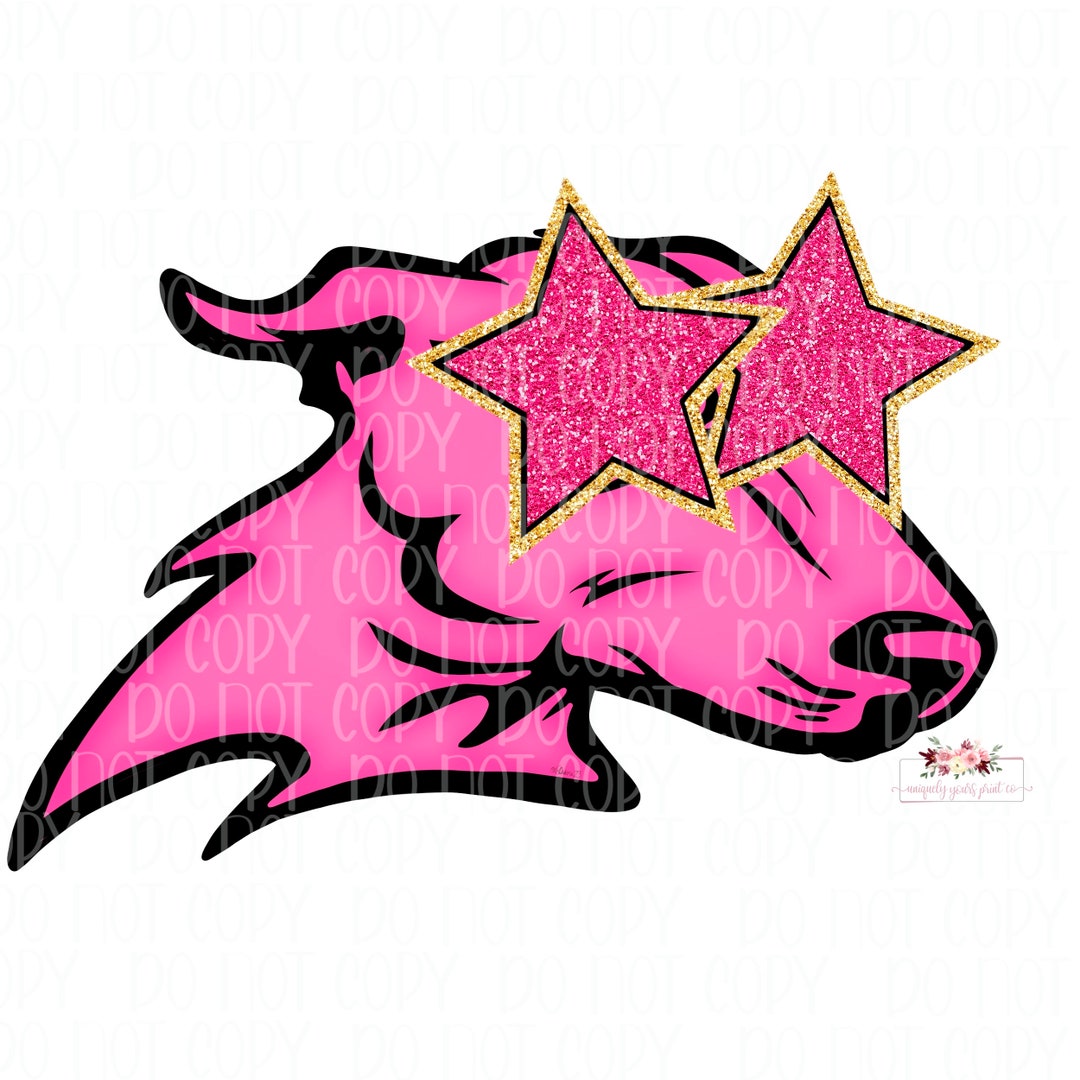 Greyhound Pink Preppy Mascot Digital Design | Hot Pink | Team Spirit ...