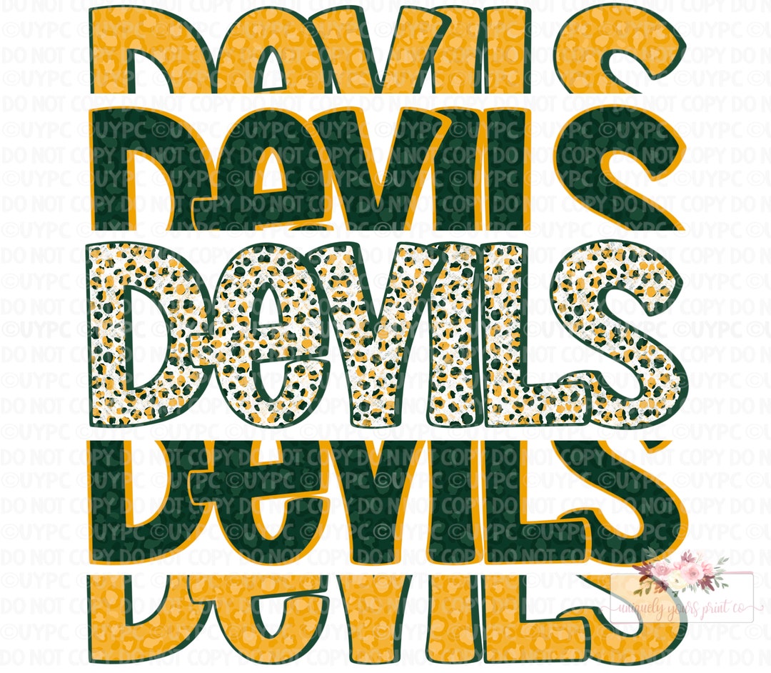 Devils Digital Design | Pirate Mascot | Stacked Cheetah Tie Dye ...