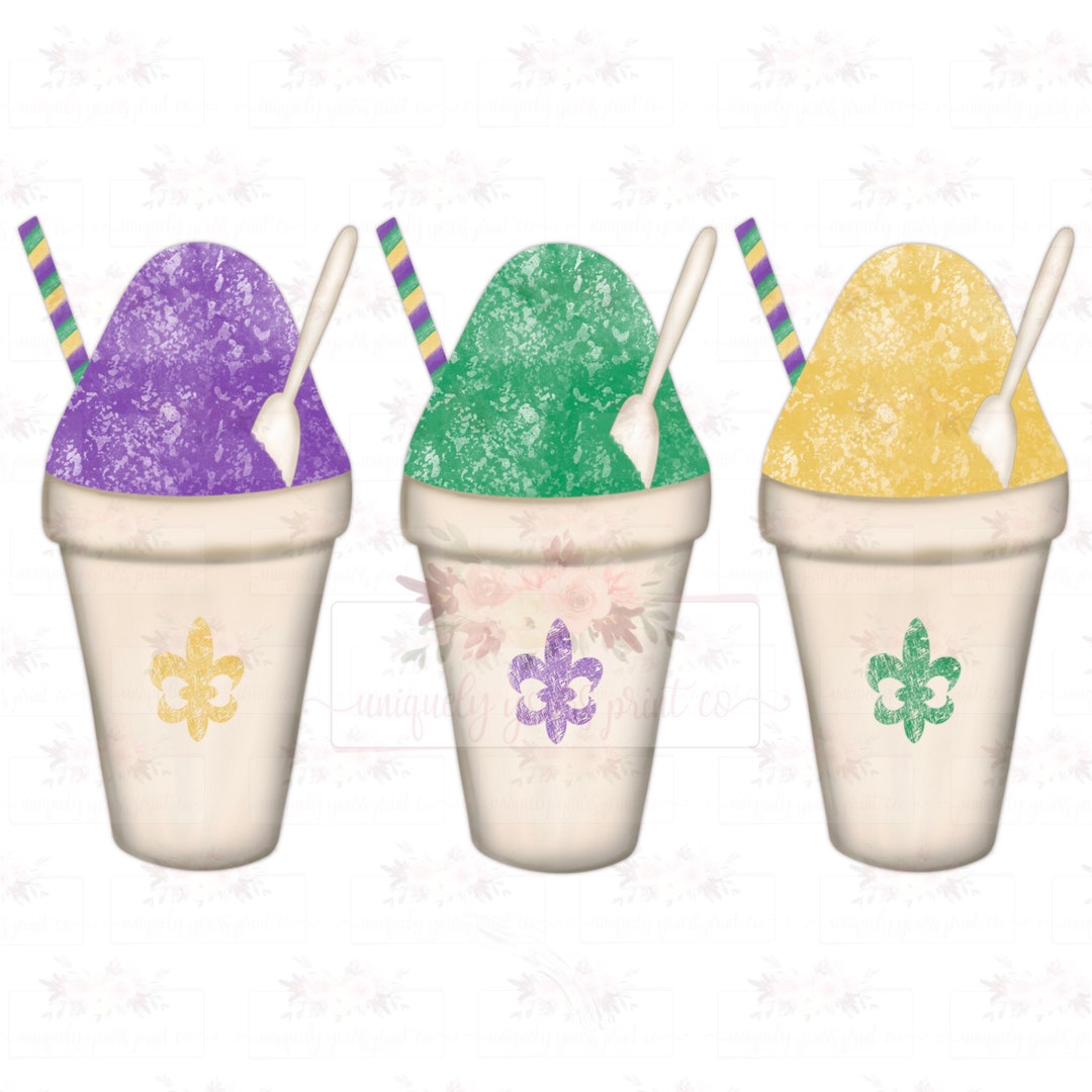 Snoball | Mardi Gras PNG | Hand Drawn Design | Sublimation | NOLA ...