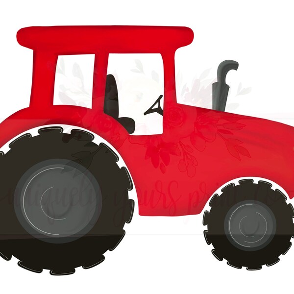 Red Tractor - Etsy
