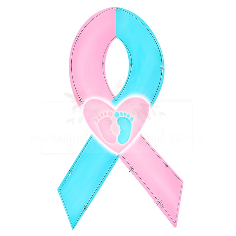 Pregnancy and Infant Loss Awareness Ribbon Digital Download - Etsy