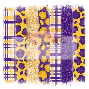 Updated 2 Purple & Gold Brushstroke Background Digital Designdownload ...