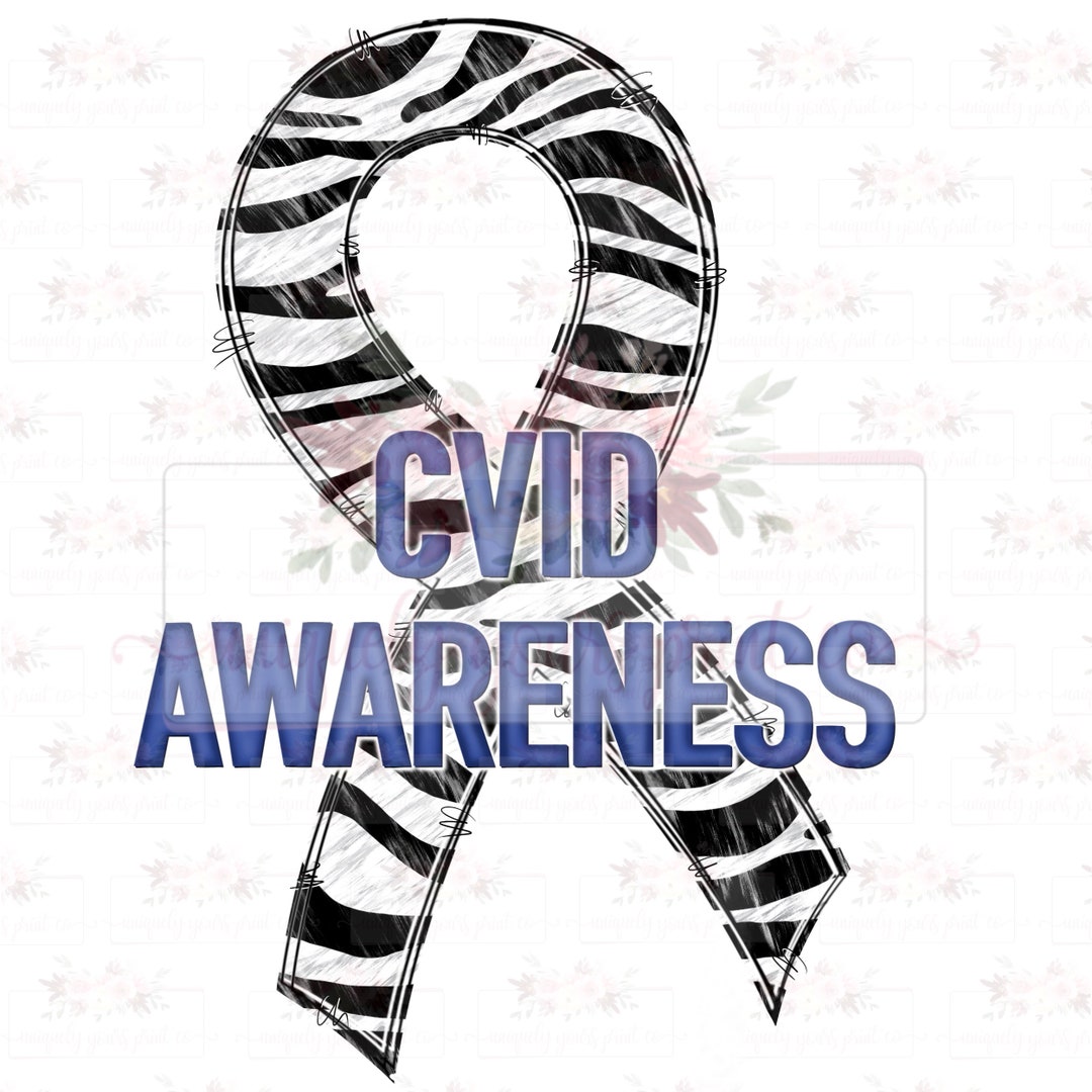Zebra CVID Awareness Ribbon L Digital Design | Instant Download | PNG ...