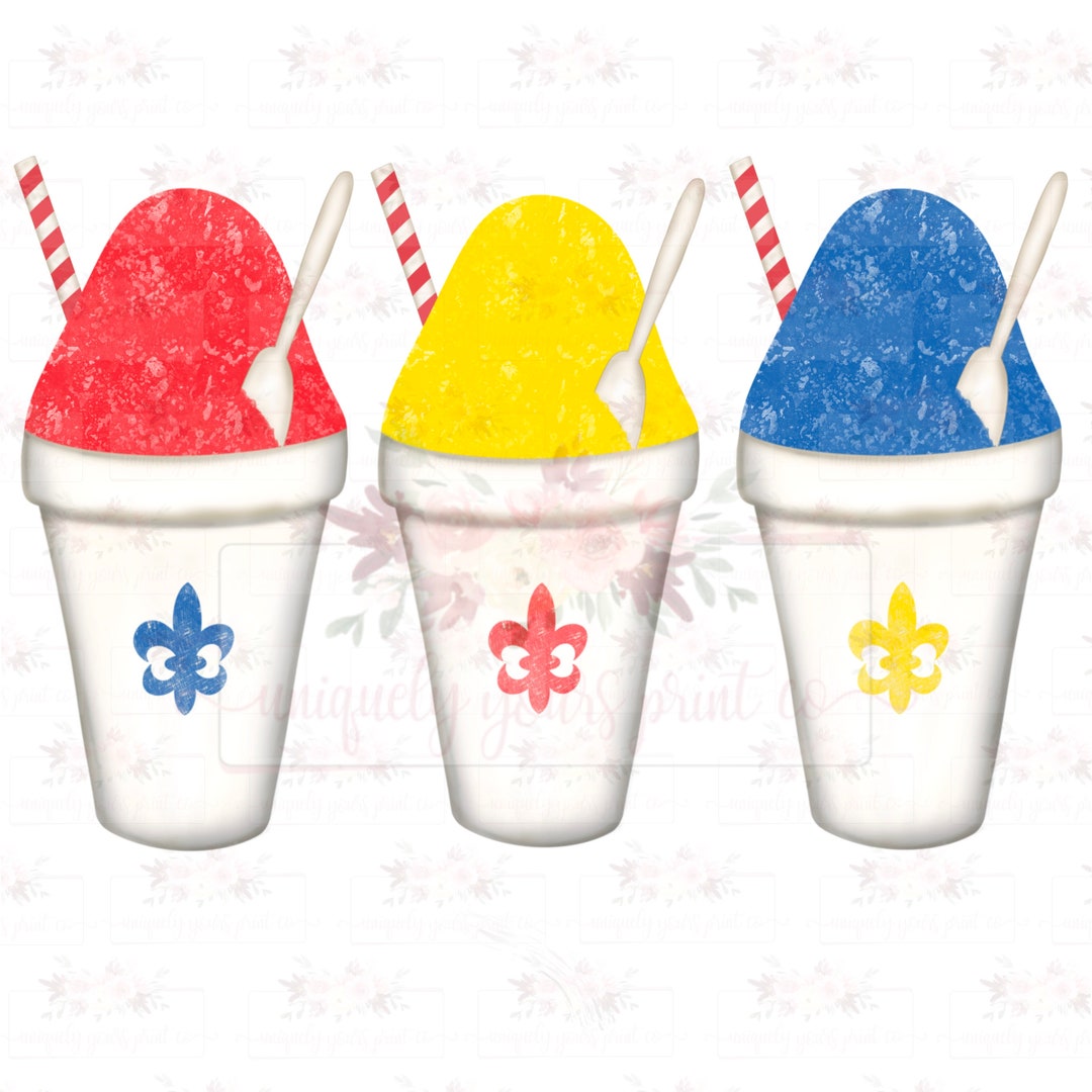 Snoball Trio PNG | Hand Drawn Design | Sublimation | NOLA | Instant ...