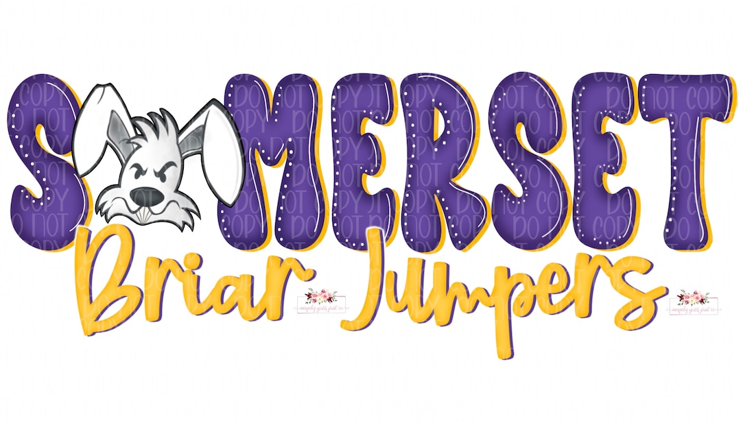 Purple & Gold Somerset Mascot Senior Digital Design Class of 2024 Hand ...