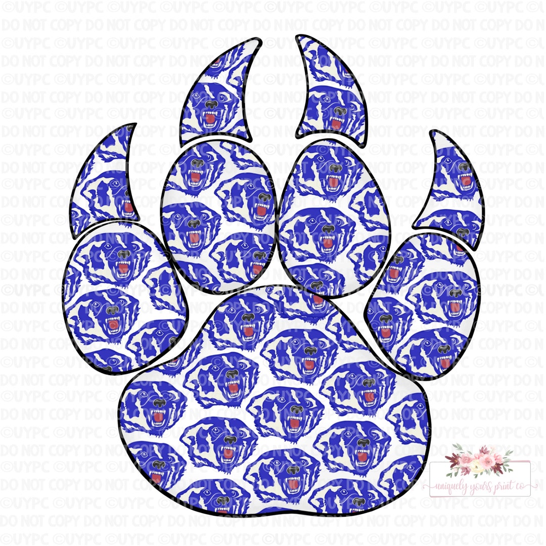 Badgers Mascot Filled Paw Digital Design | Hand Drawn | PNG | Digital ...
