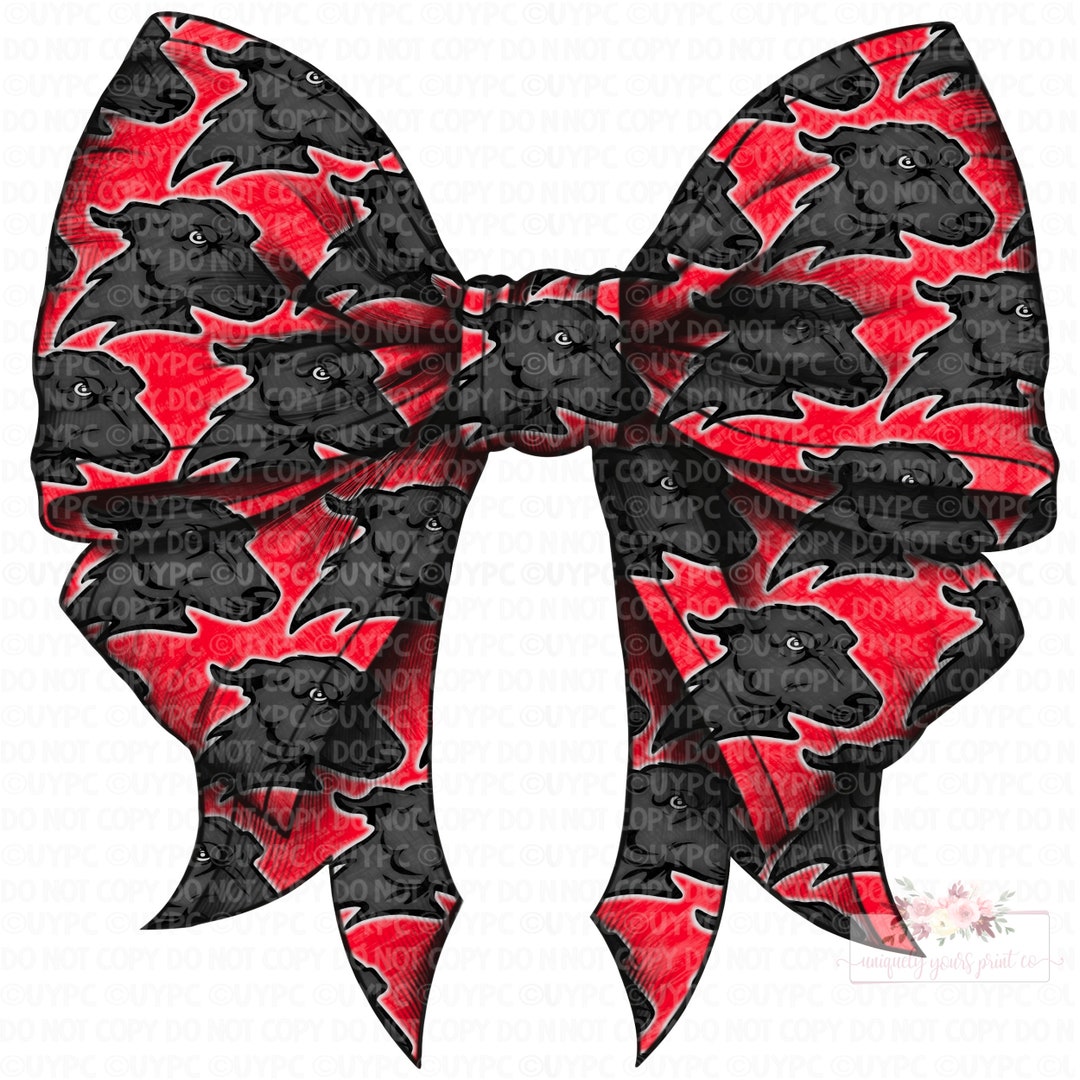 Greyhounds Mascot Coquette Bow Digital Design | Hand Drawn | PNG ...