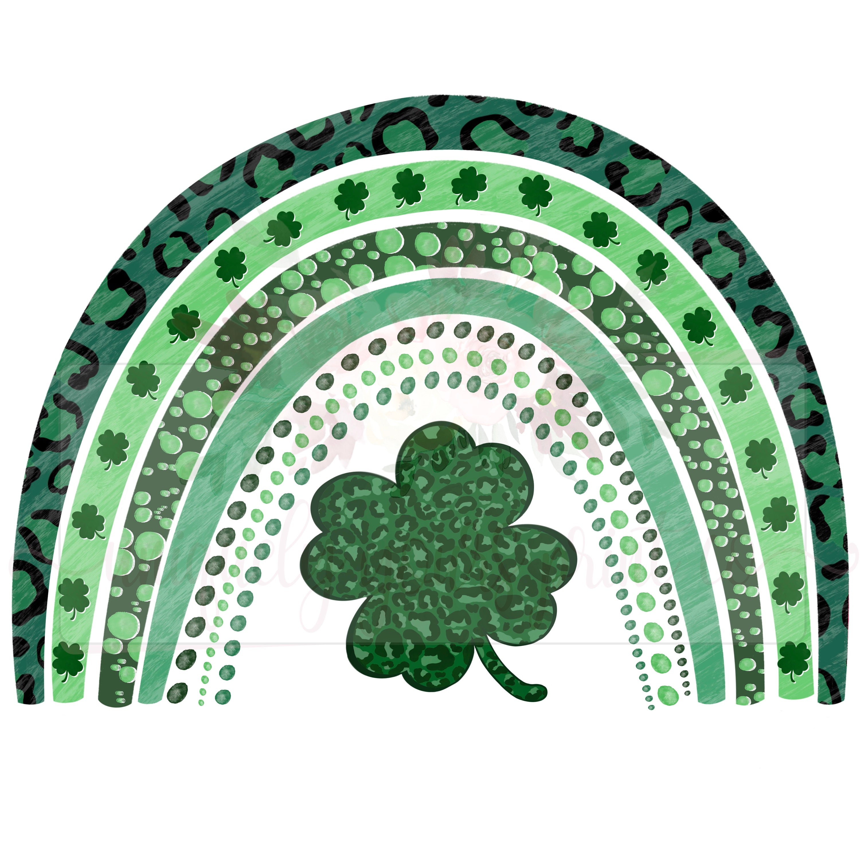 St. Pattys Day Boho Rainbow PNG st. Patricks Day | Etsy