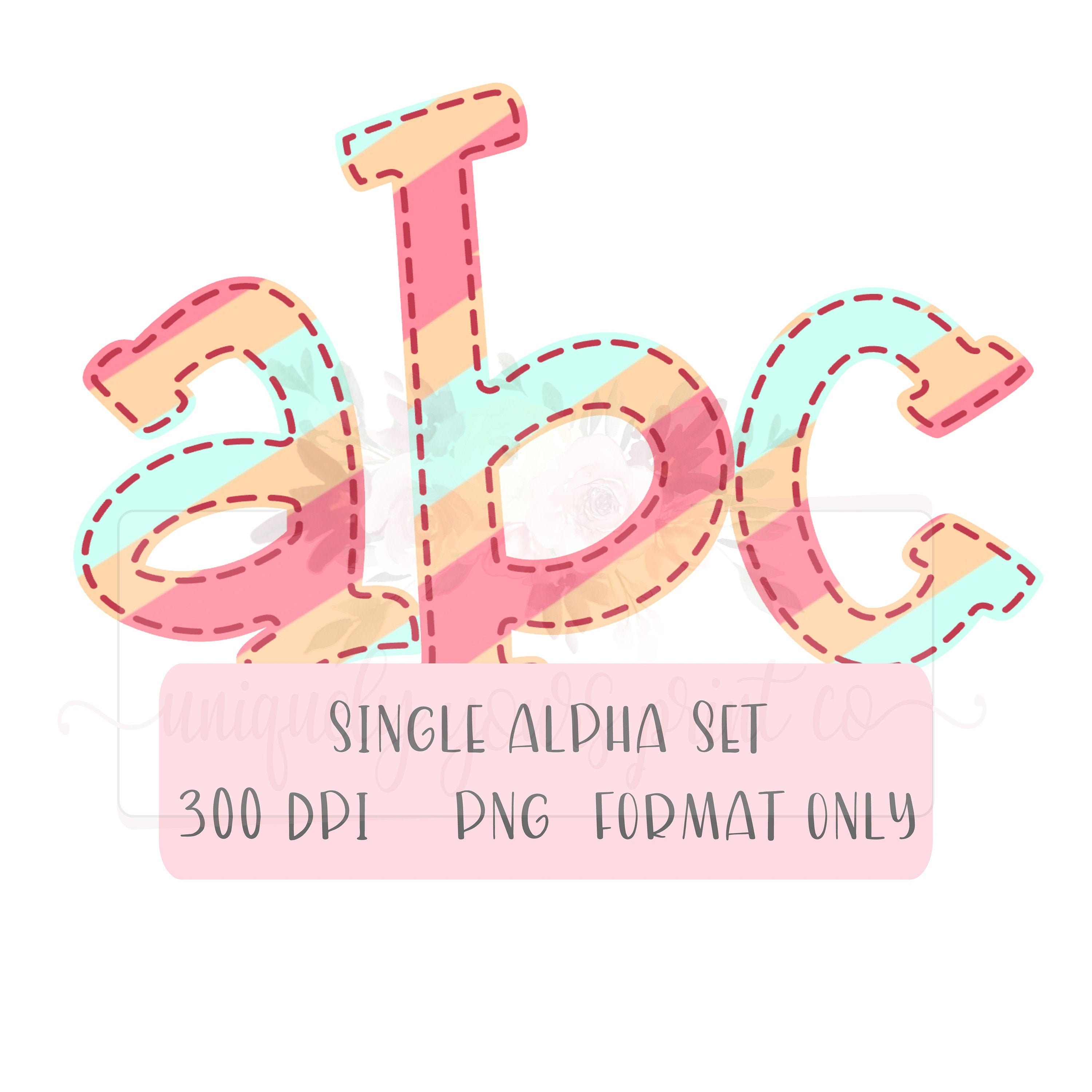 Watermelon Stripe Alpha Pack Hand Drawn Printable PNG | Etsy