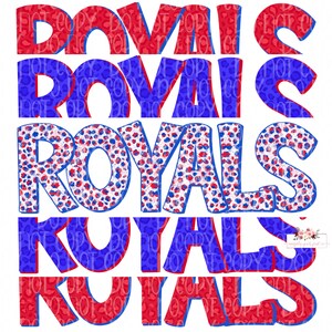 Royals Digital Design | Royals Mascot | Stacked Cheetah Tie Dye ...