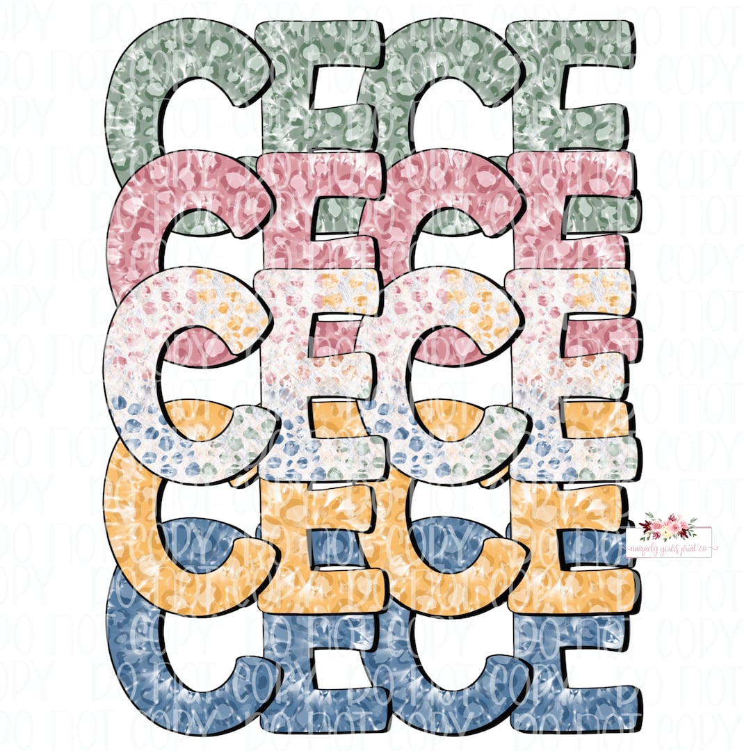 Cece Boho Stacked Digital Design | Mothers Day Digital | Stacked ...
