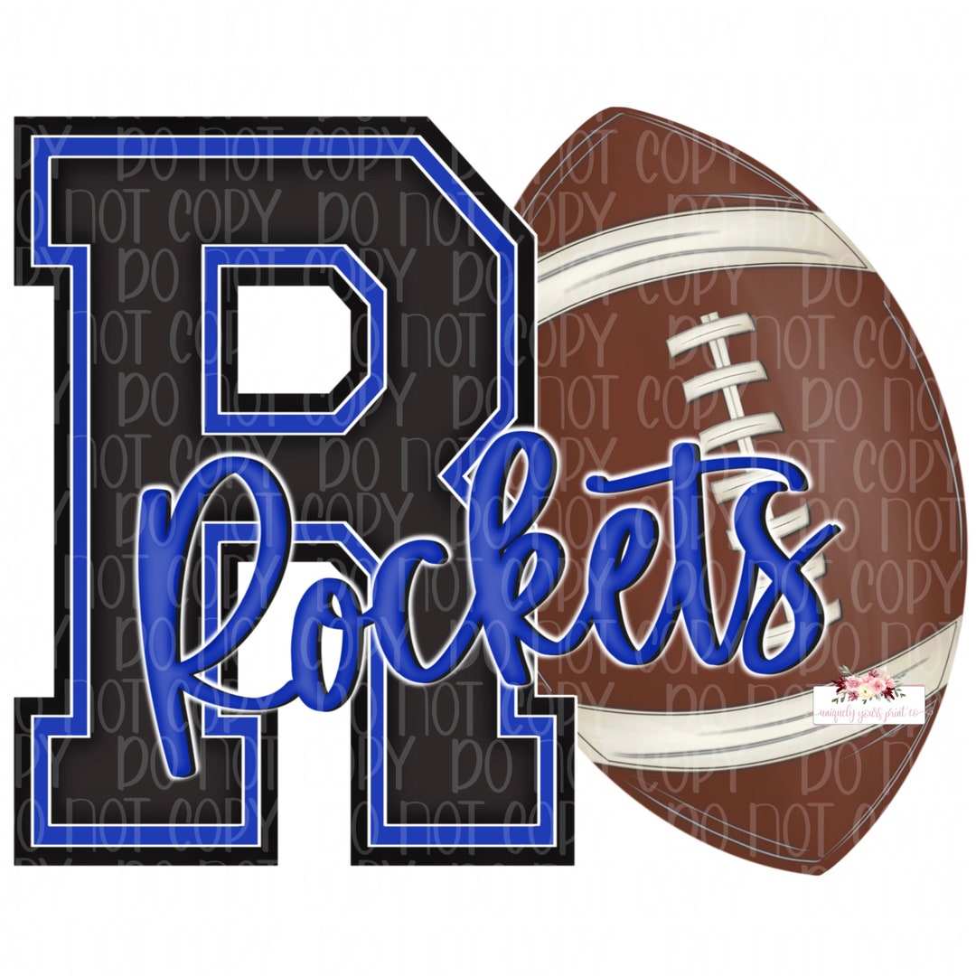 Robinson Rockets Football Digital Design| Hand Drawn | School Spirit ...