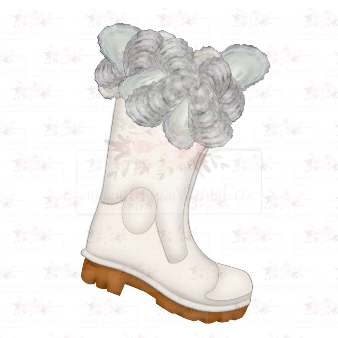Shrimp Boot With Oysters Digital Design | Louisiana| Cajun | Hand Drawn ...