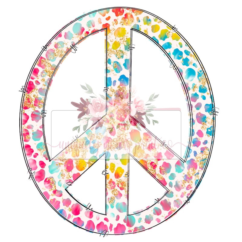 Tie Dye Peace Sign Svg - Etsy