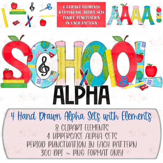 School Teacher Alpha Set With 3D Add-on Elements | Etsy
