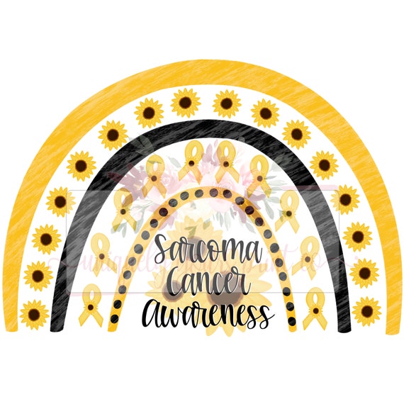 Sarcoma Cancer Awareness Boho Rainbow PNG Sarcoma Awareness | Etsy