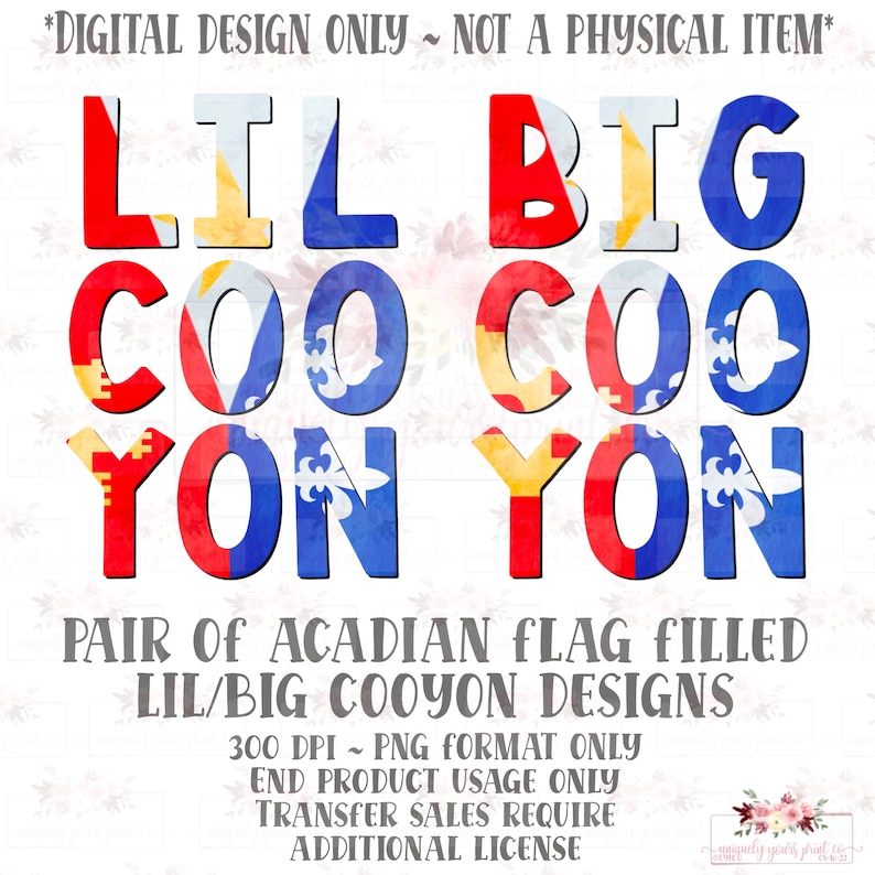 Cajun Fathers Day PNG | Big Lil Cooyon Set | Coullion| Design Download ...